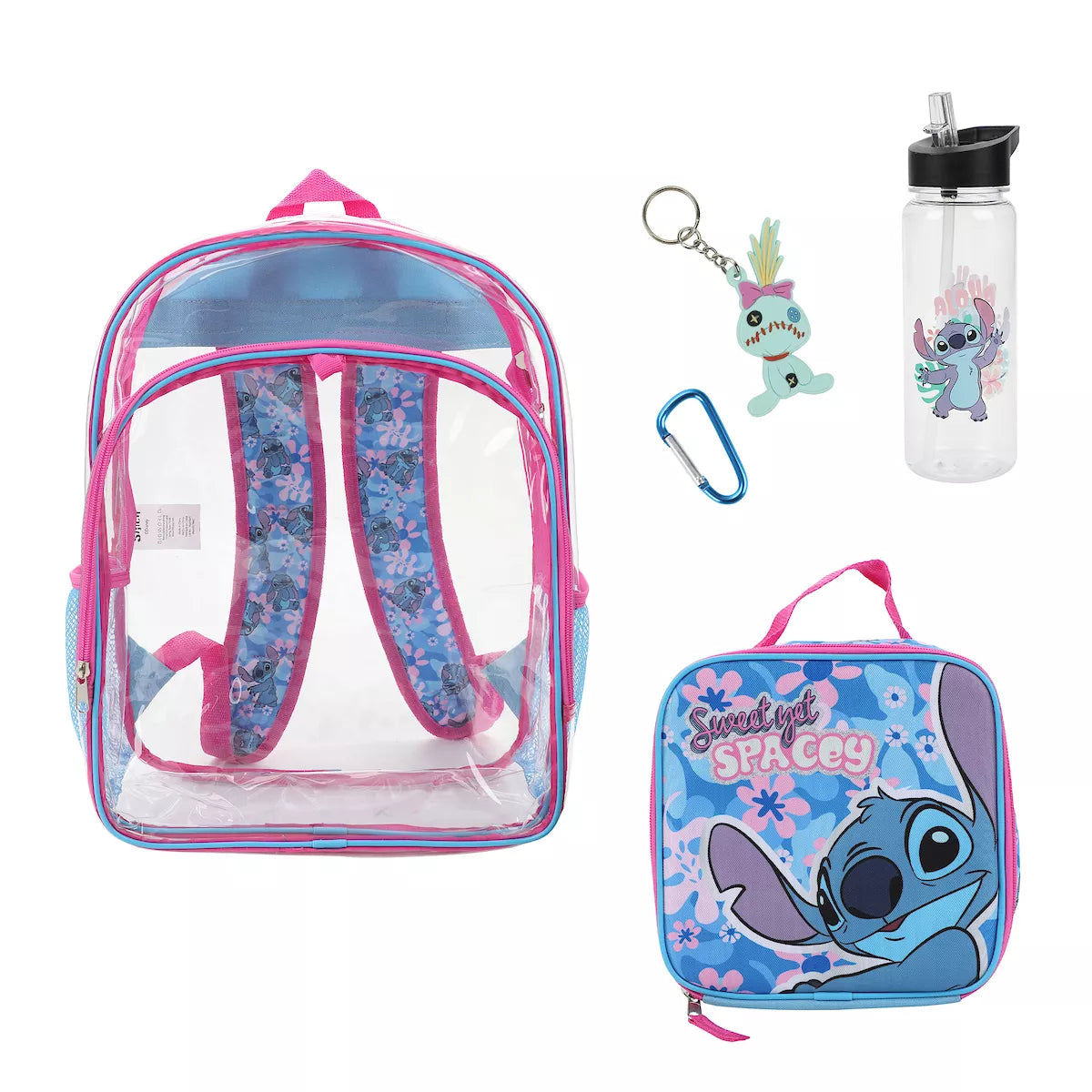 Stitch 5-Piece Backpack & Lunchbox Set With Water Bottle ENTREGA INMED ...