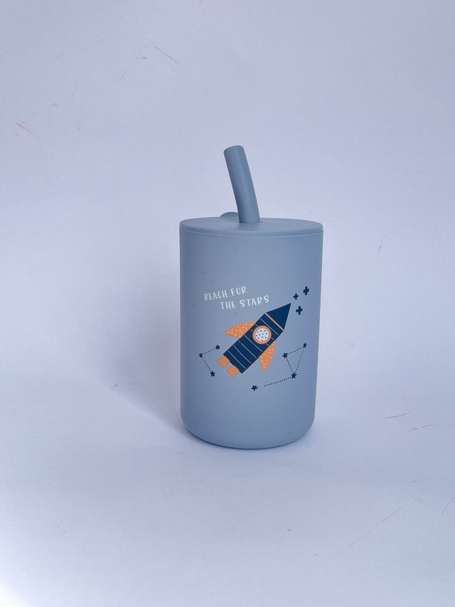 Vaso Entrenador De Silicon Cohete Espacial Pekabo