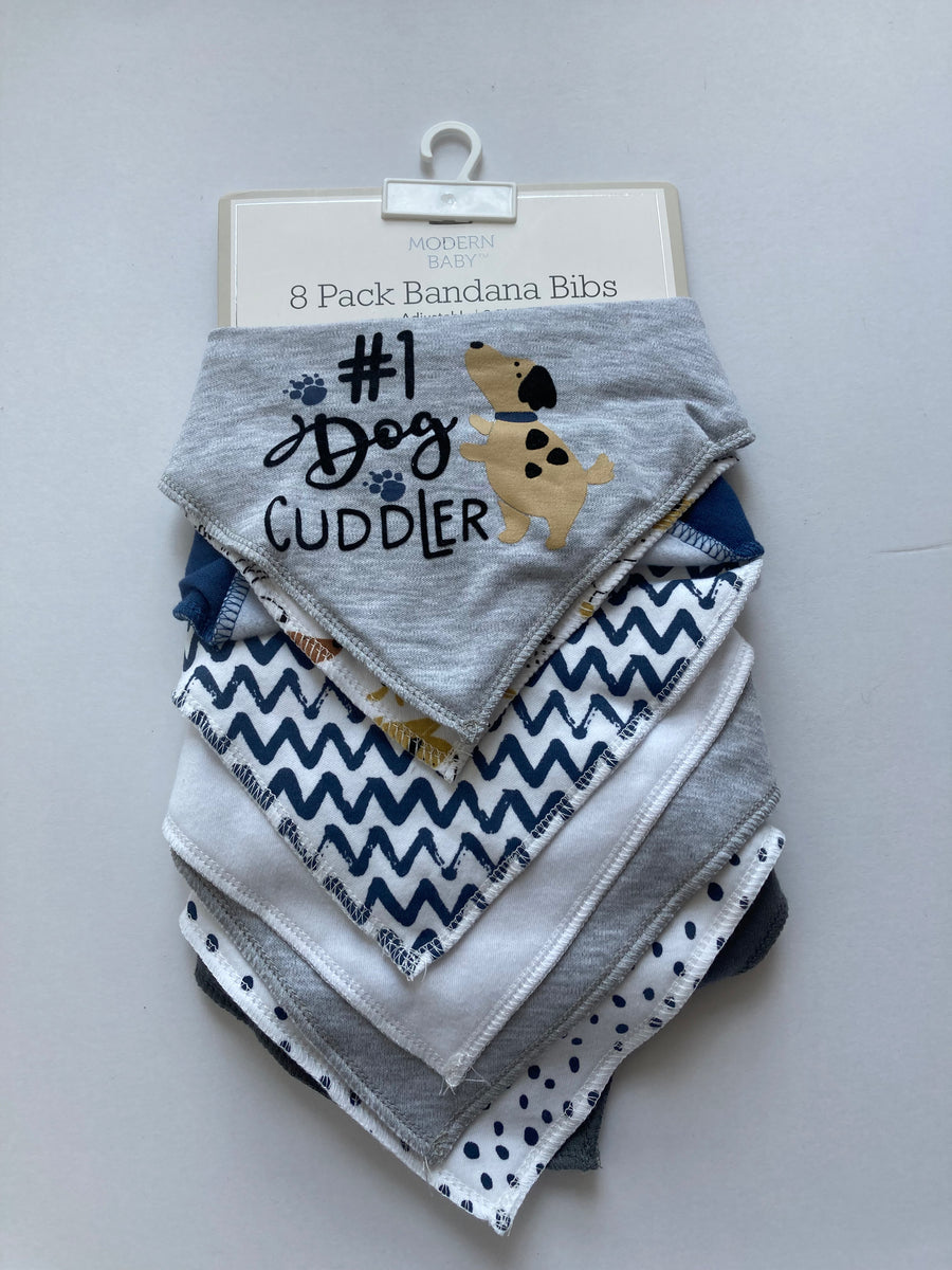 Modern Baby 8 pack Bandana Bips - #1 Dog Cuddler – Pekabo