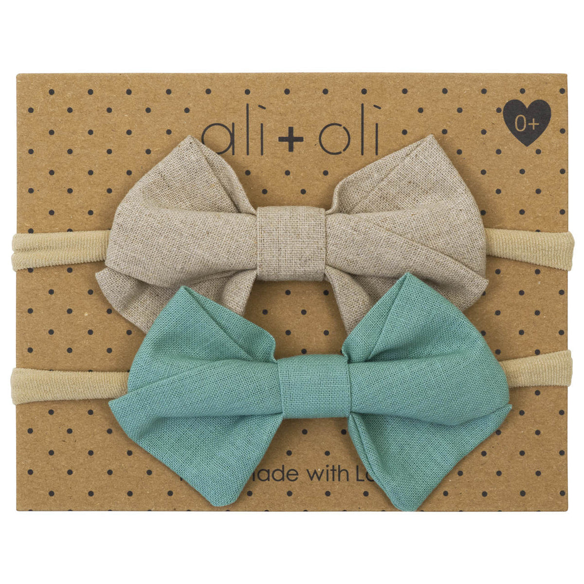 Conjunto de lazo para diadema Ali+Oli (menta) – Pekabo