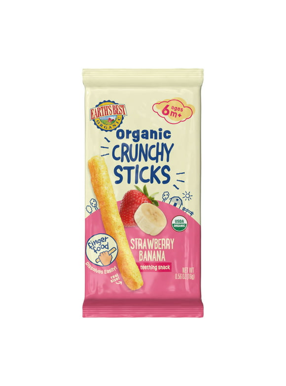 Organic Crunchy Sticks - Fresa y Banana – Pekabo