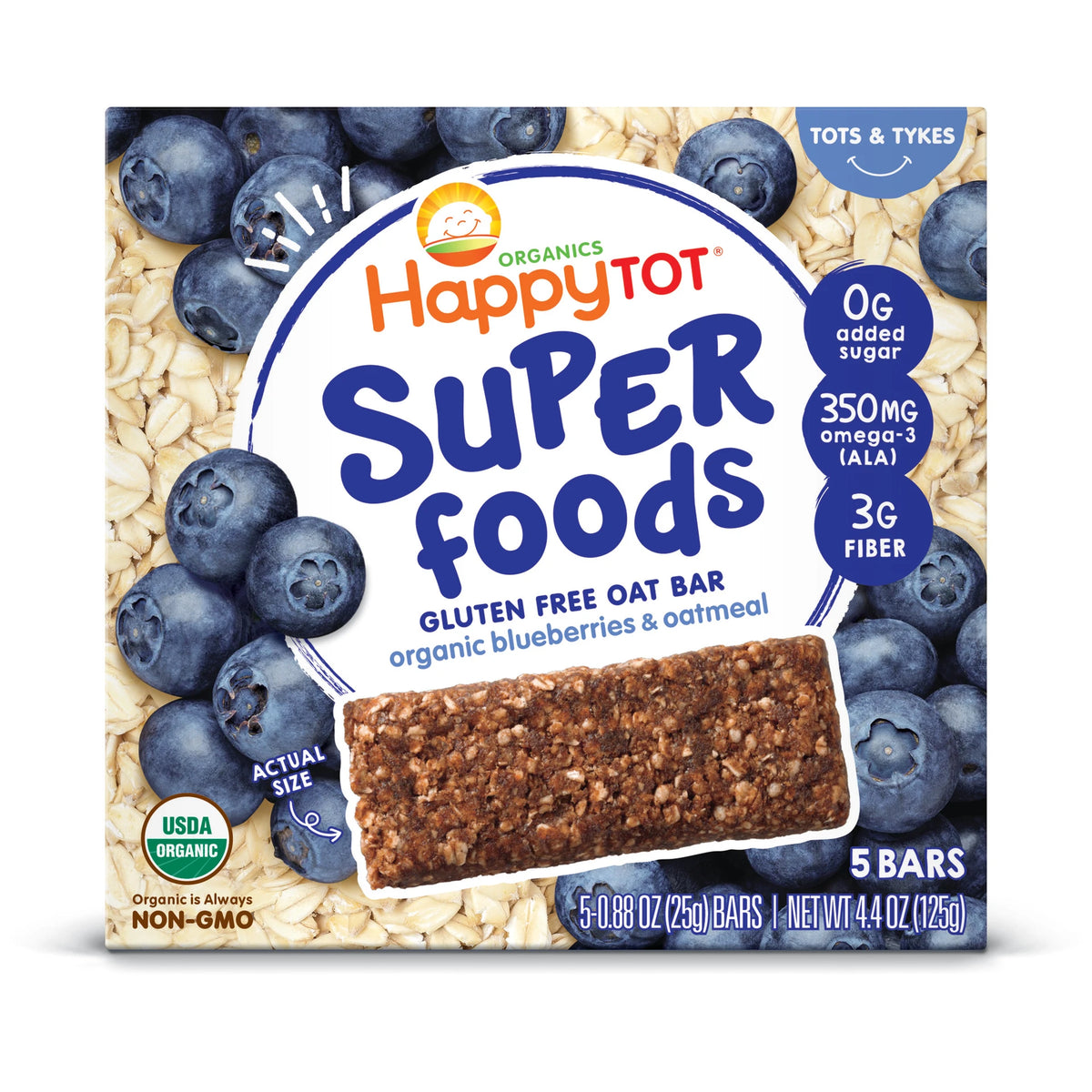 Super Foods Blueberries & Oatmeal Oat Bar – Pekabo