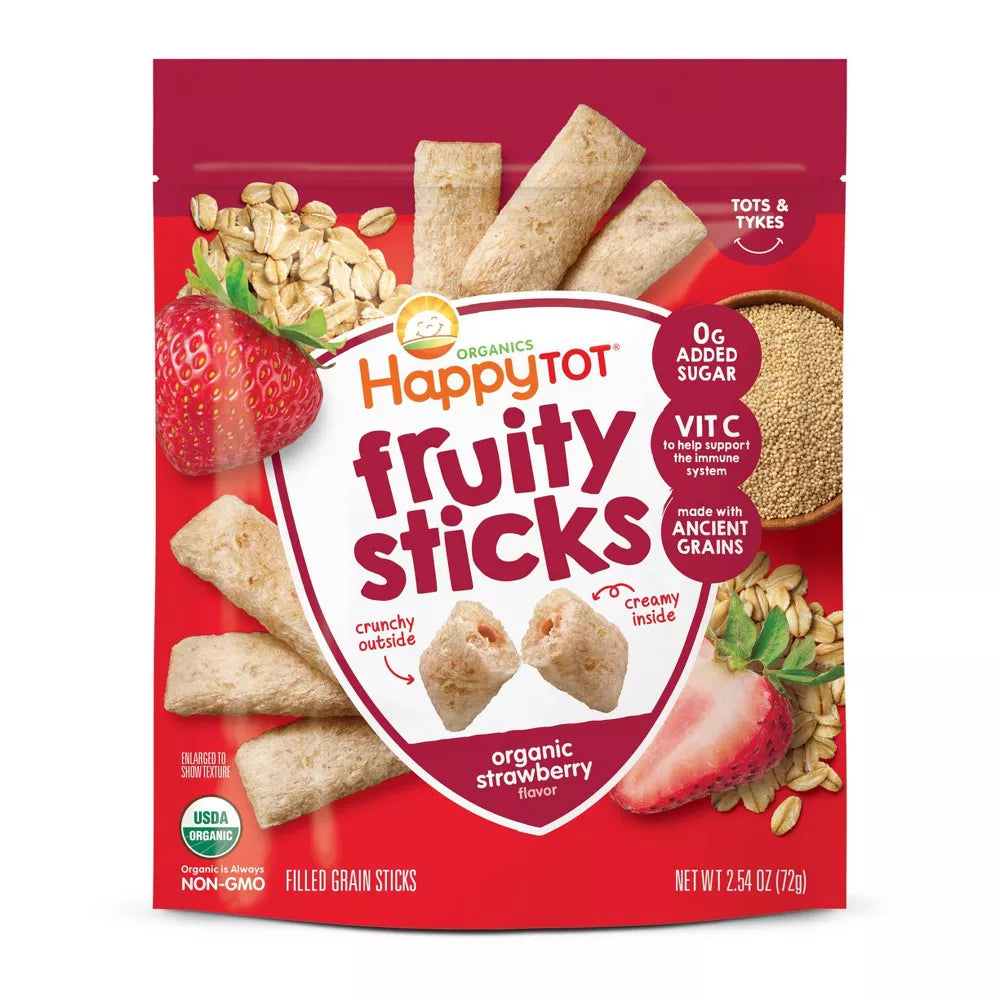 Happy Family Fruity Sticks Strawberry Baby Snacks – Pekabo